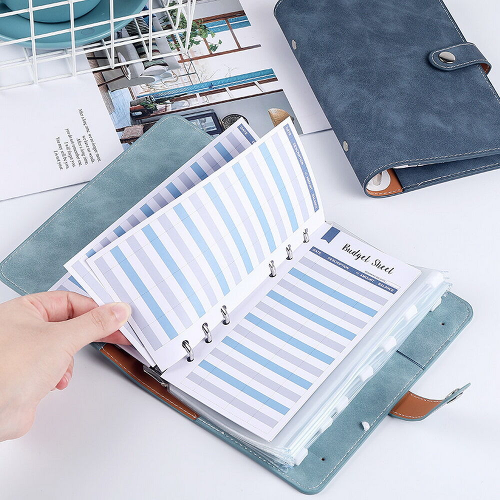 Wholesale A6 Pu Leather Notebook Binder Refillable 6 Ring Binder Loose Leaf Personal Planner ...