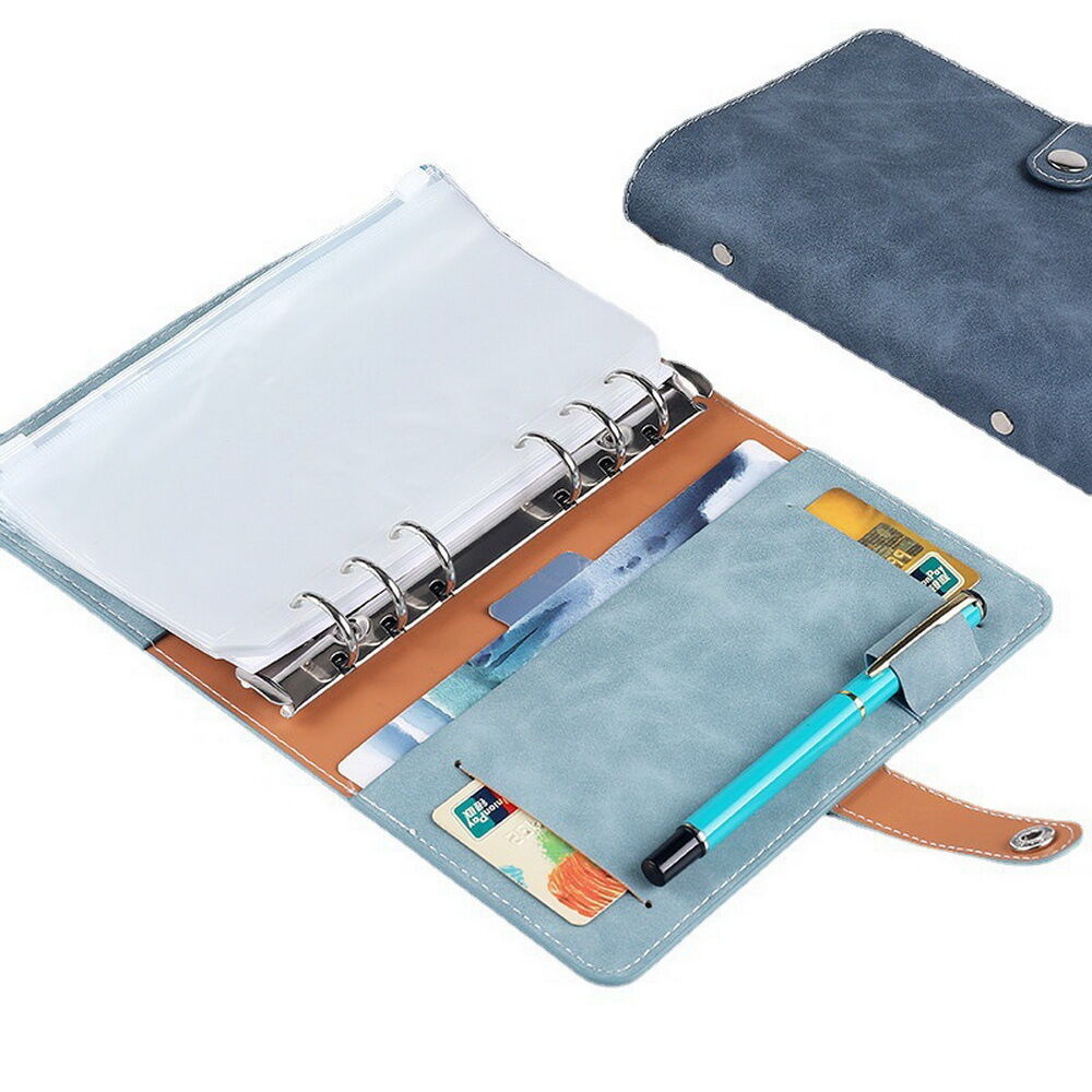 Wholesale A6 Pu Leather Notebook Binder Refillable 6 Ring Binder Loose ...
