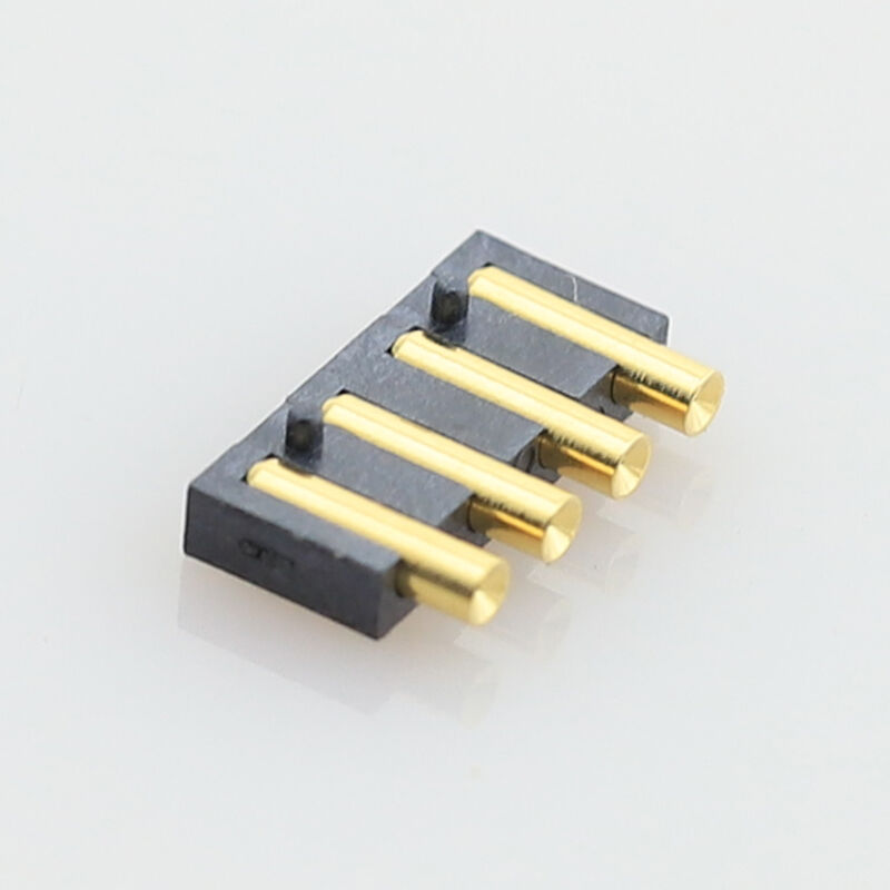 Homyet 2.54 Mm 4 Pin Battery Gold Plated Spring Loaded Smt Pogo Pins ...