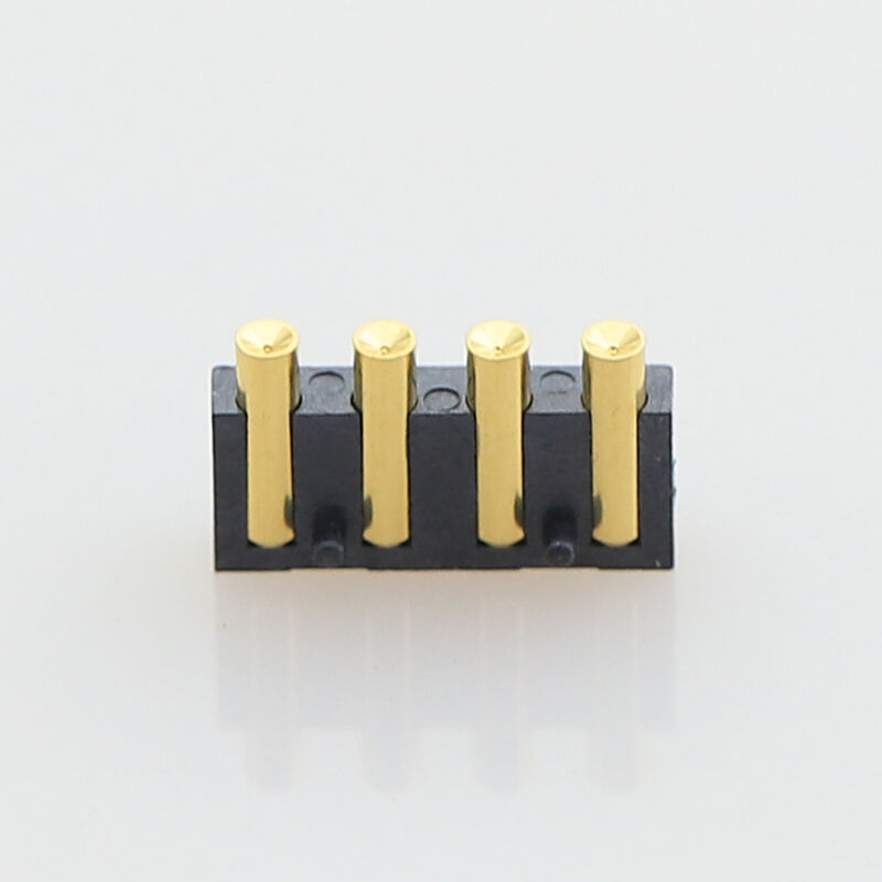 Homyet 2.54 Mm 4 Pin Battery Gold Plated Spring Loaded Smt Pogo Pins ...