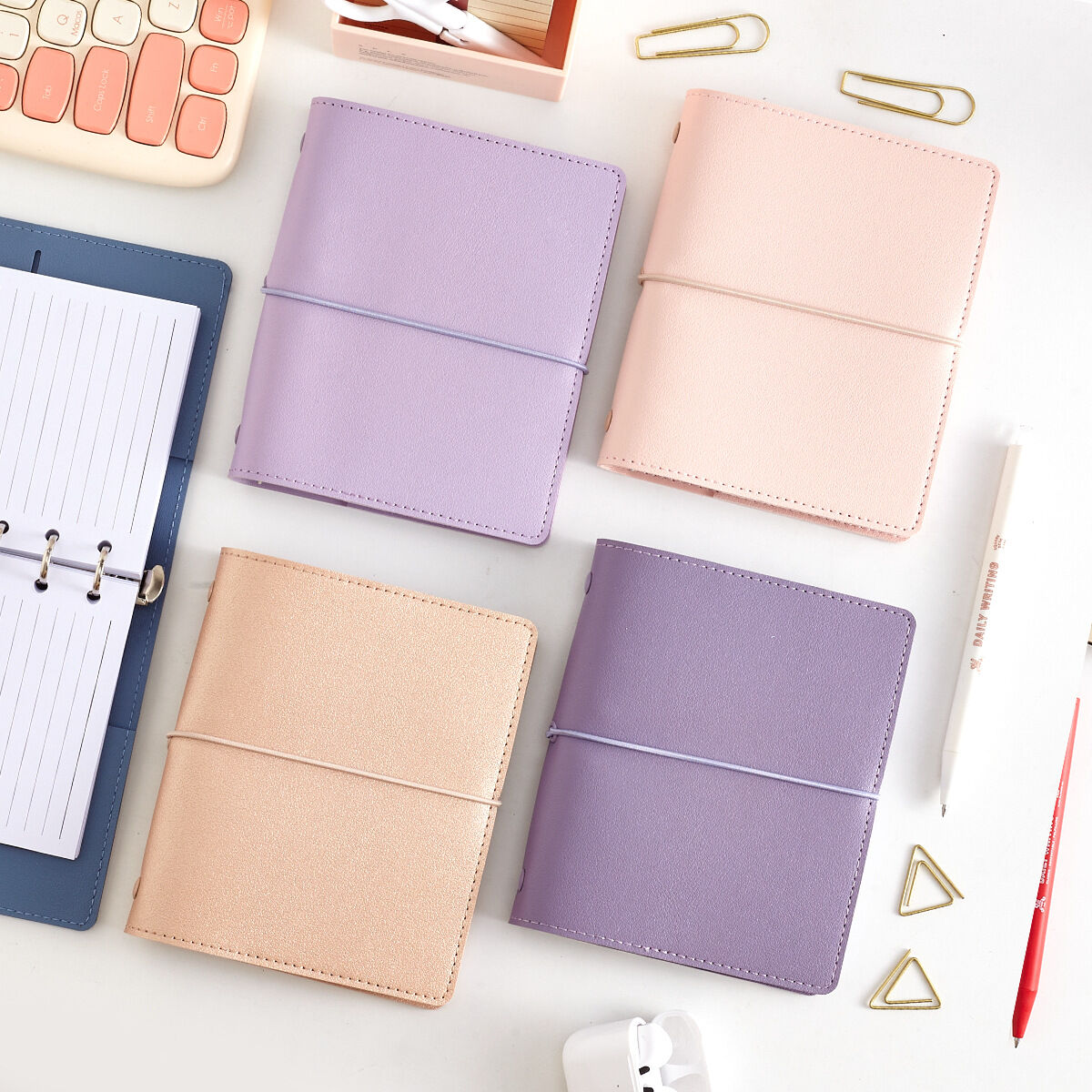 Customized Classic Pu Leather Cover For Custom Print Notebook A5 Letter ...