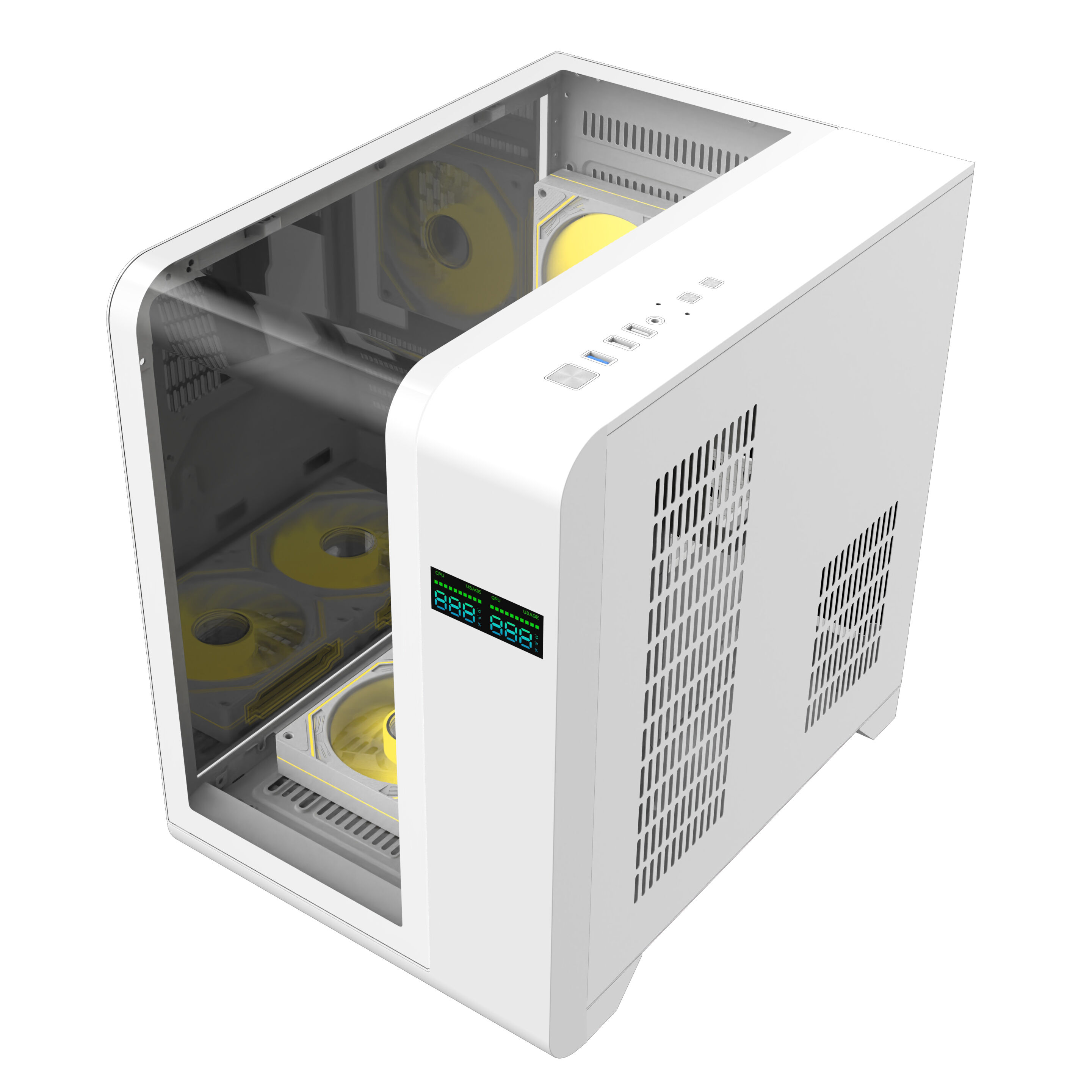 Factory New High-end Pc Chassis Fashion Computer Gaming Case Mid Tower ...