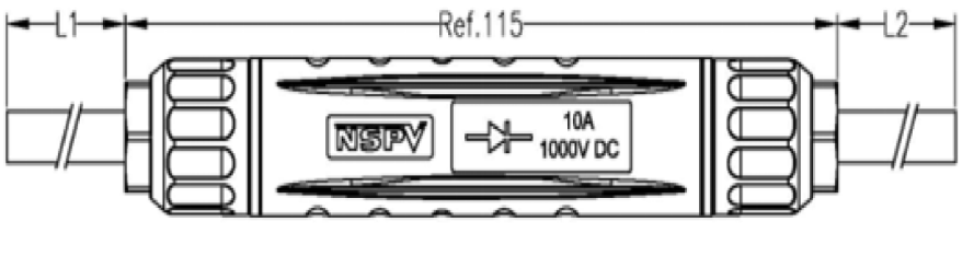 Nspv Inline Solar Diode Pv Connector For Electrical Replacement ...