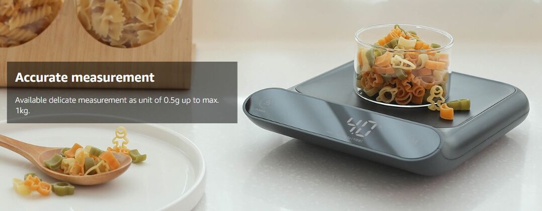 Mooas Food Scale, Digital Kitchen Scale, Small Kitchen Scale, Weight In ...