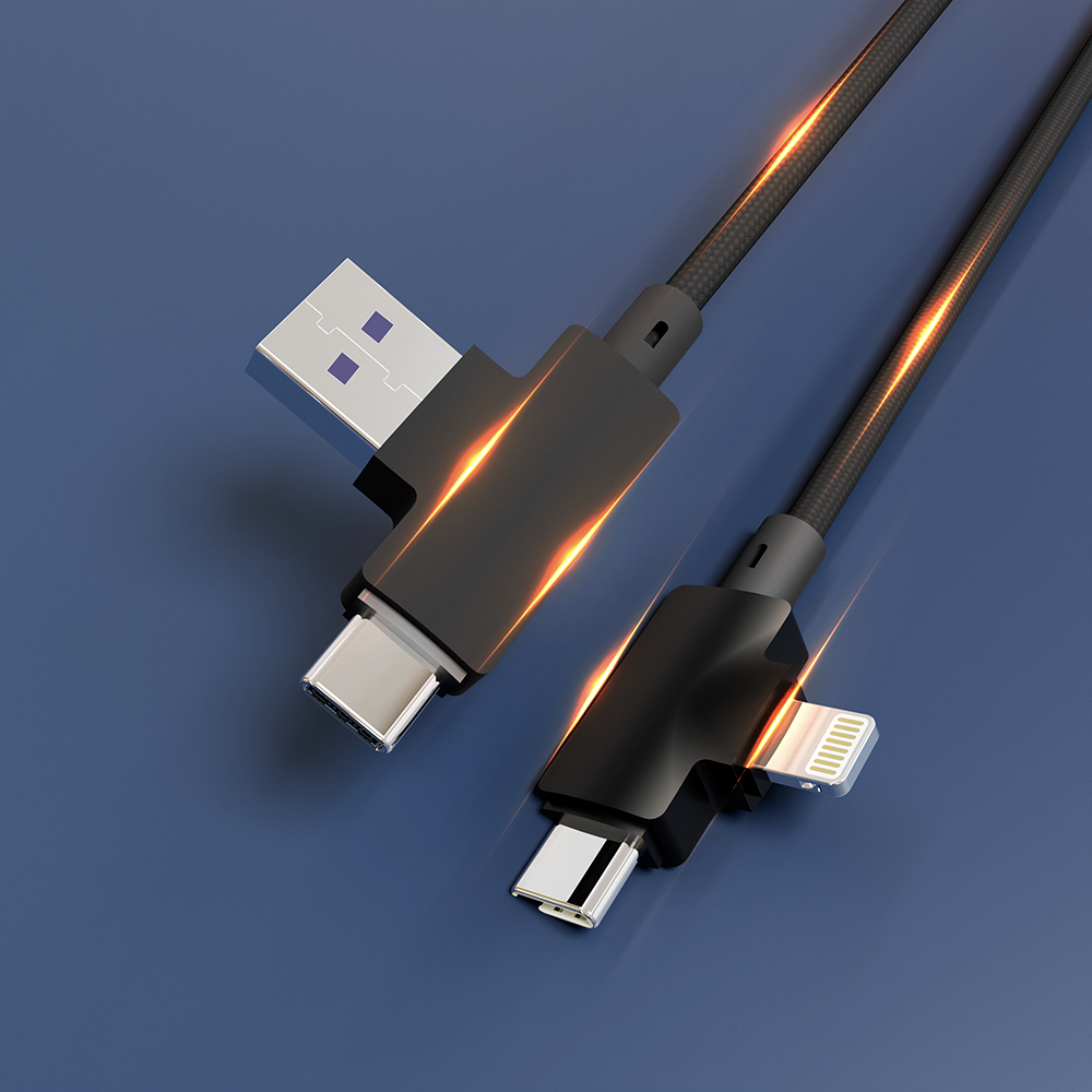 2 In 1multi Charger Fast Charging Data Cable For Android Type-c For ...