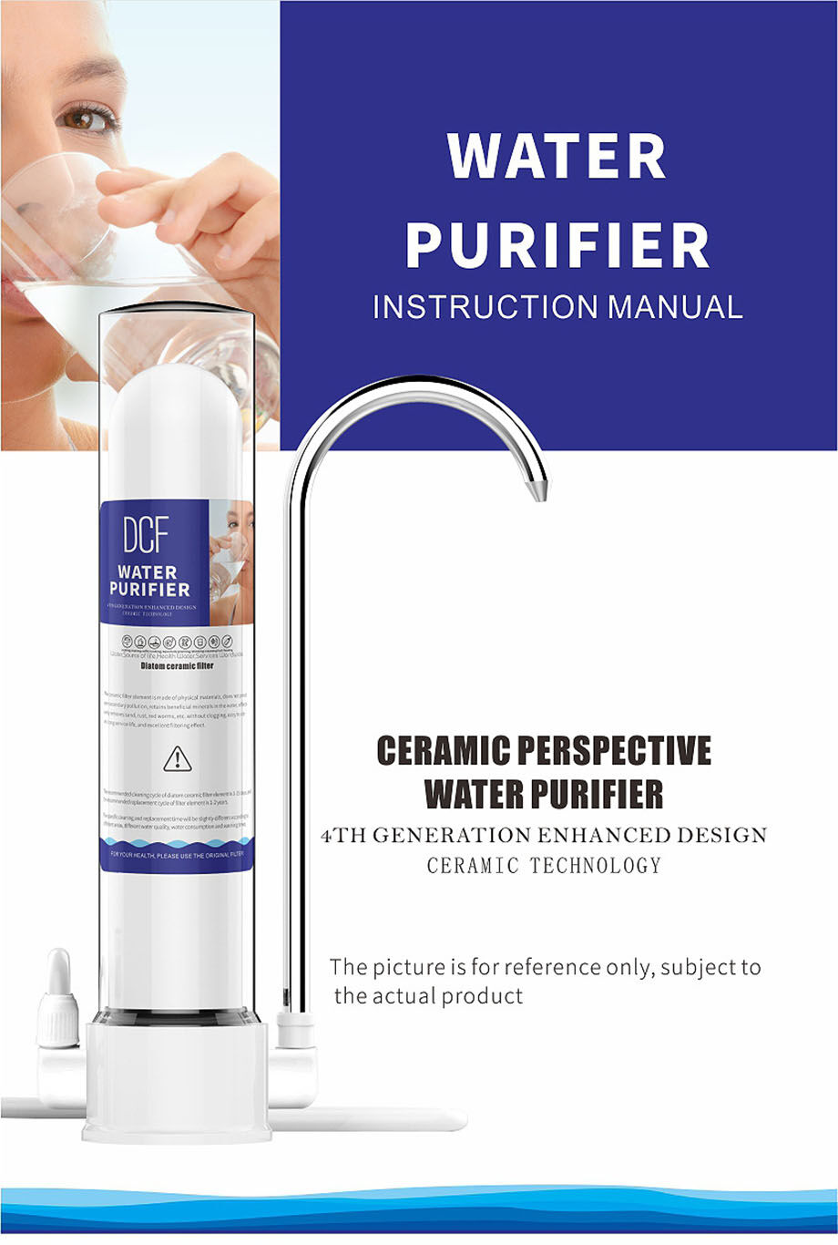Transparent Water Purifier Ceramic Filter Tap Water Kitchen Purifier ...