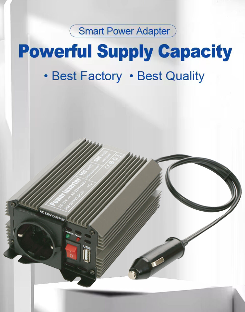 2024 Factory Price 150w/200w Modified Sine Wave Inverter Car Power Start Inverter $11.33 ...