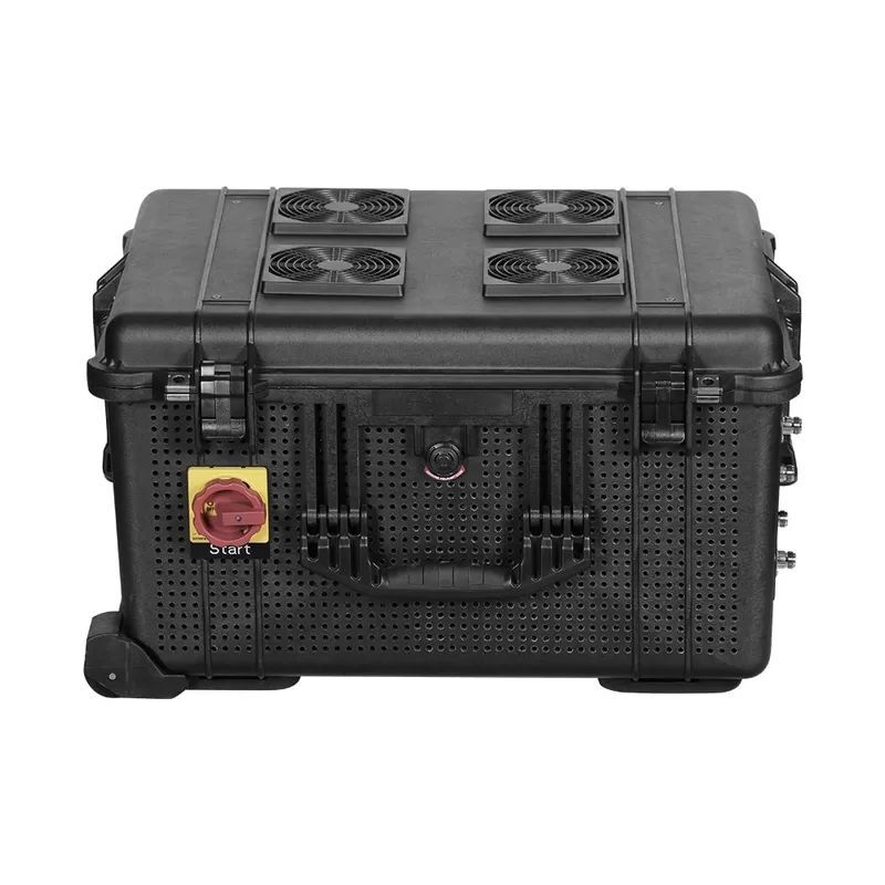600w High Power Mobile Phone Ied Uav Jammer For Military Or Vip ...