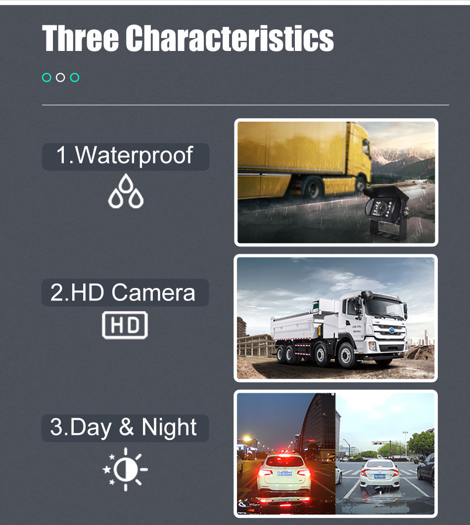 Caredrive Cc670-720 Ip68 Waterproof Dc 12v Rear View Camera Night ...