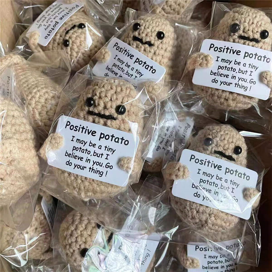 Crochet Positive Potato Family Collection Wool Knitting Poo Pears Bread ...