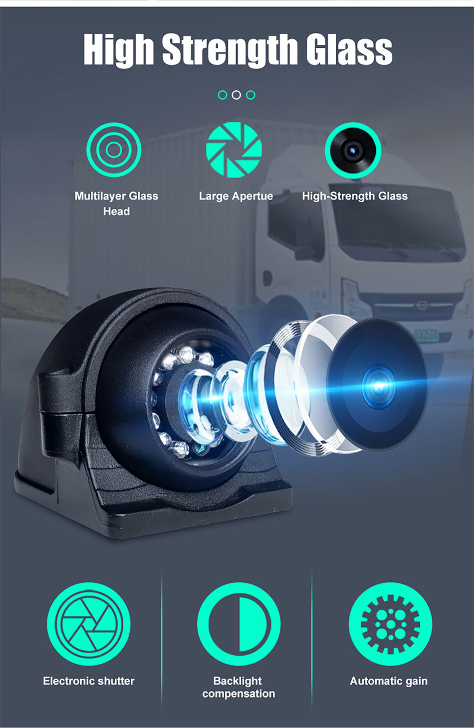 Caredrive Cc950-ahd20 Oem Security Ip68 Night Vision Vehicle Side View ...