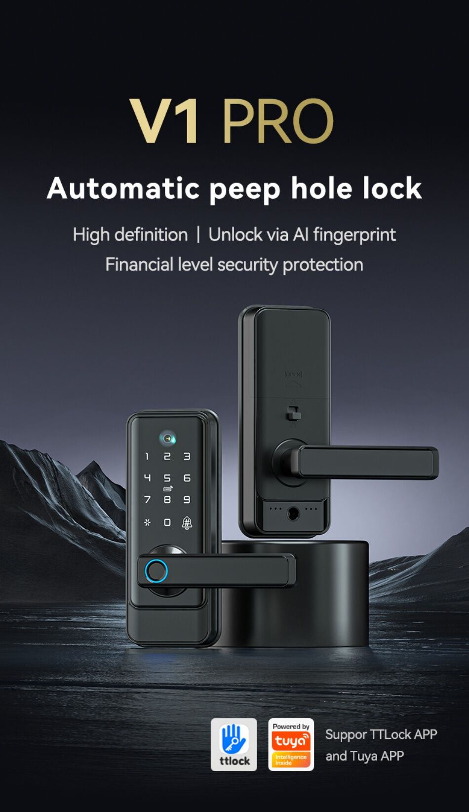 Smart Electronic Fingerprint Pin Code Door Lock Digital Lock Smart ...