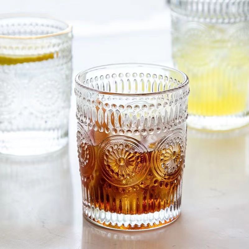 Sunflower Relief Exquisite And Elegant Practical Glass Cup - China ...