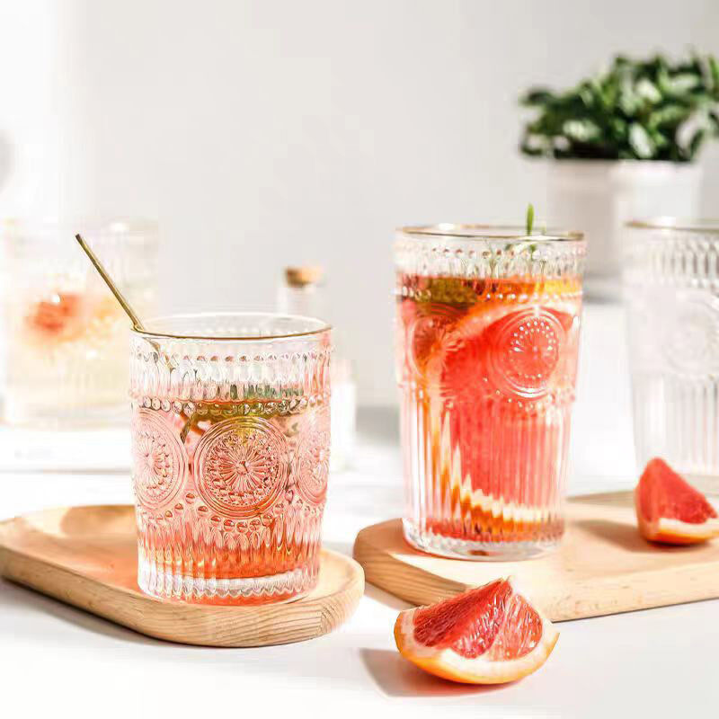 Sunflower Relief Exquisite And Elegant Practical Glass Cup - China ...