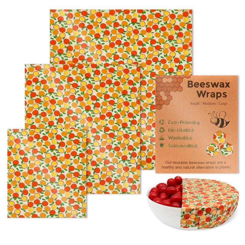 Customized Bee Wax Food Wrap Paper Food Storage Sustainable Food ...