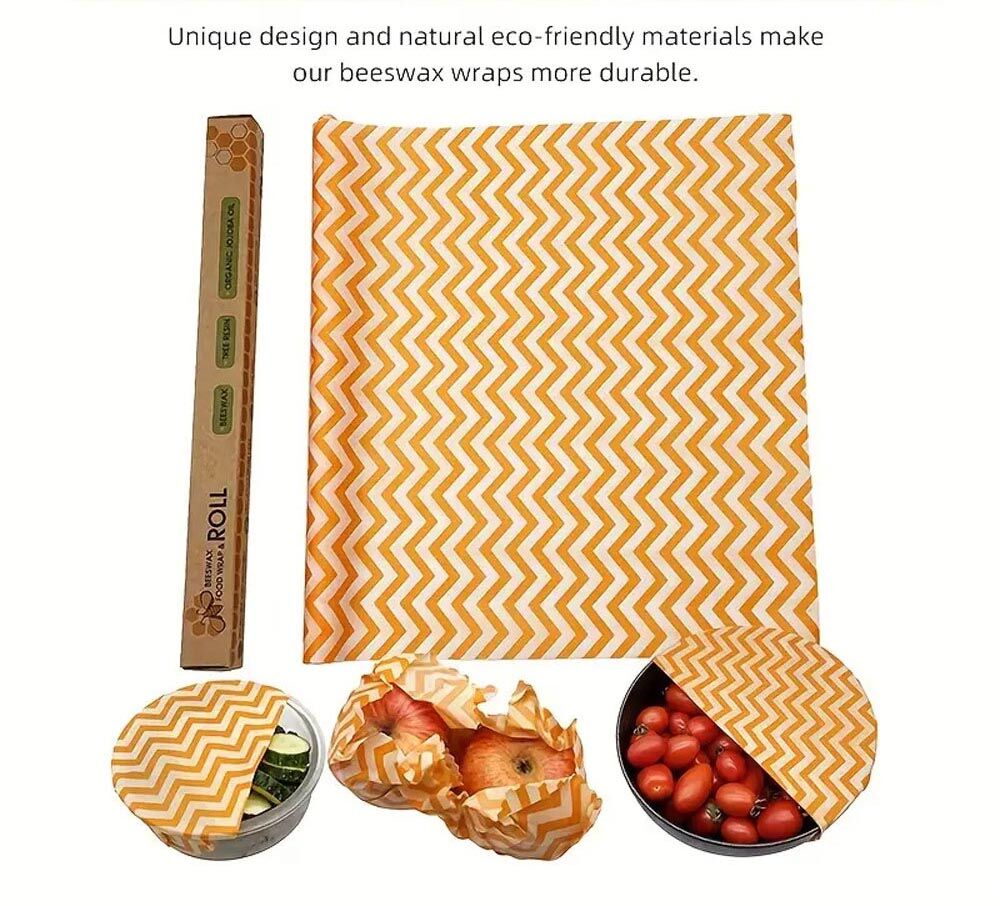 Customized Bee Wax Food Wrap Paper Food Storage Sustainable Food ...