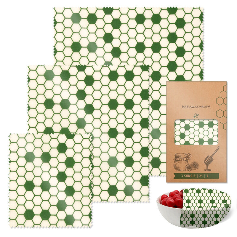 Customized Bee Wax Food Wrap Paper Food Storage Sustainable Food ...
