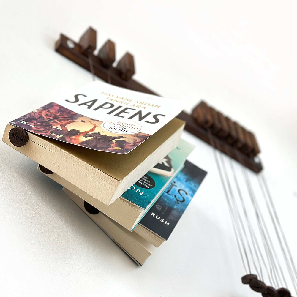 Wooden Book Hanger Book Ends Decor, Modern Wooden Holder Book Stand ...