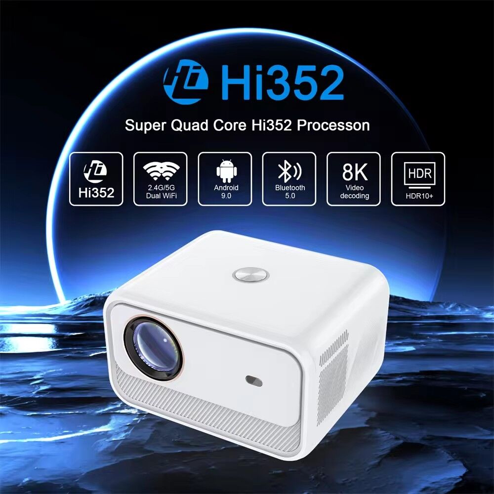 Hd Smart Projector 1080p Android Tv Home Theater Player 300 Ansi Lumens ...