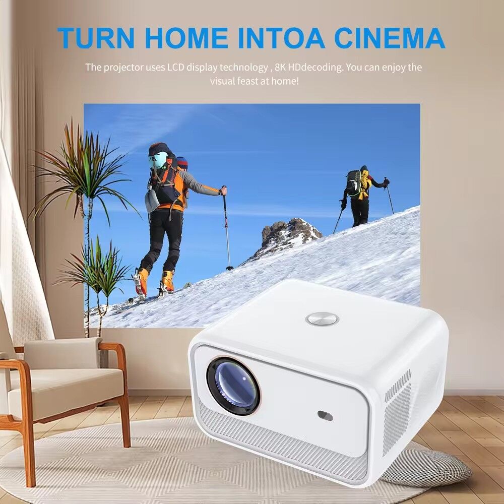 Hd Smart Projector 1080p Android Tv Home Theater Player 300 Ansi Lumens ...