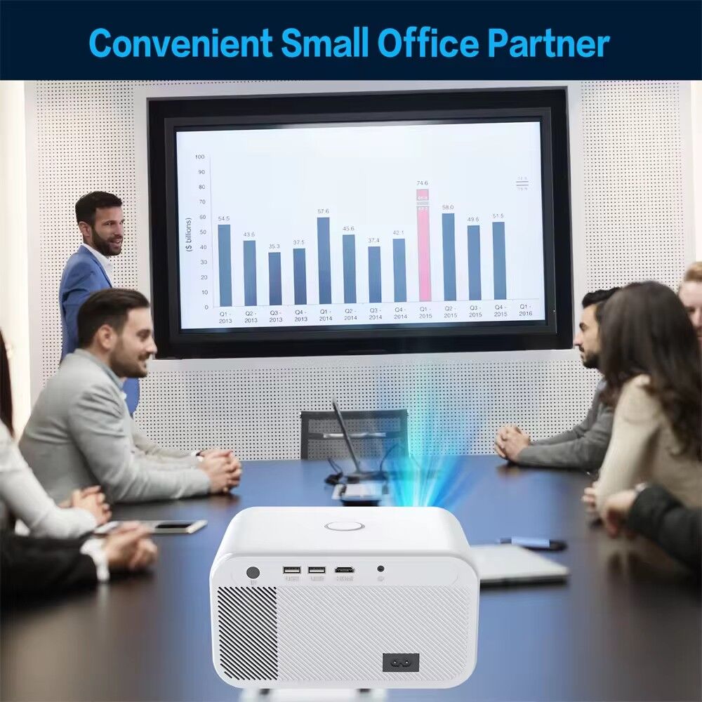 Hd Smart Projector 1080p Android Tv Home Theater Player 300 Ansi Lumens ...