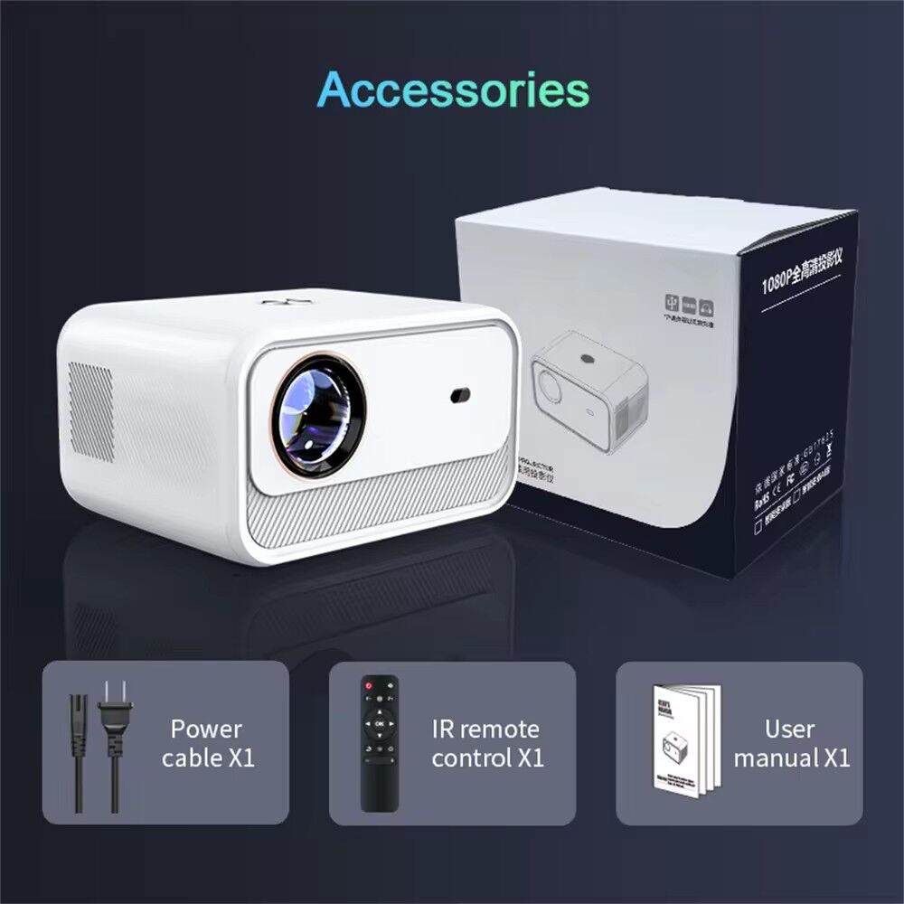 Hd Smart Projector 1080p Android Tv Home Theater Player 300 Ansi Lumens ...