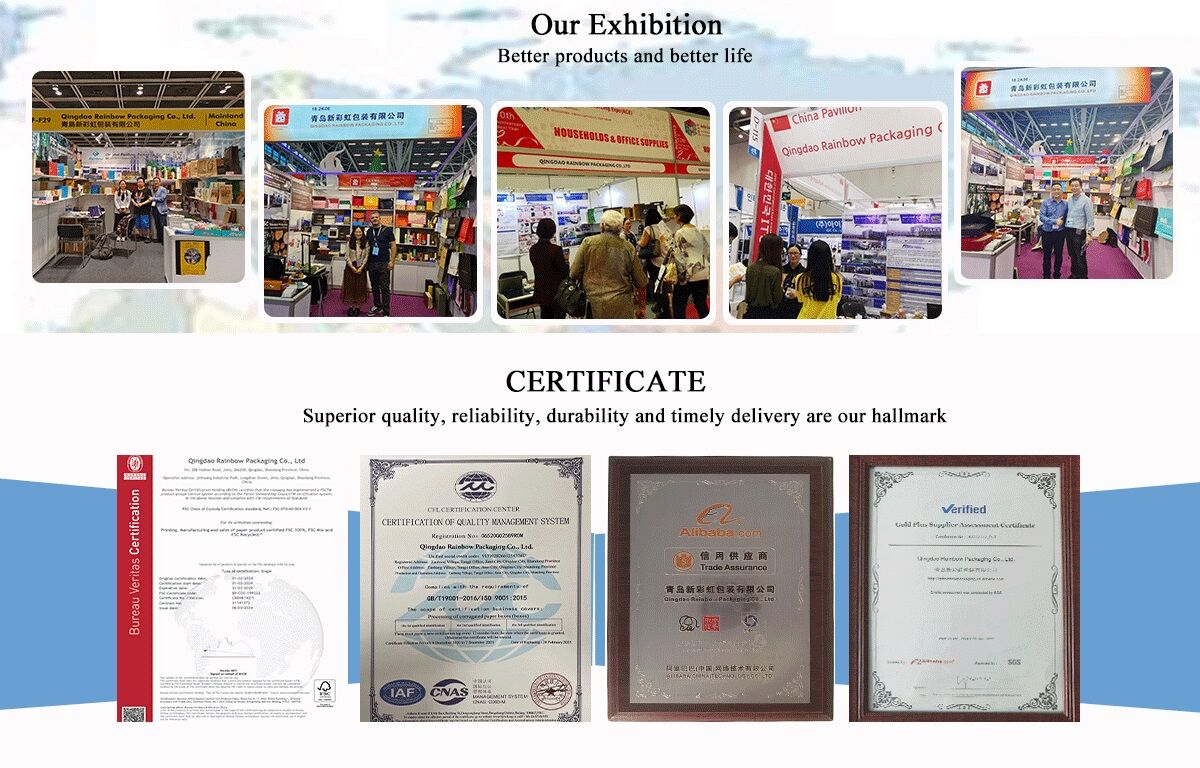 Custom Double-door Mystery Box Recycled Materials Square Cosmetic Blind ...