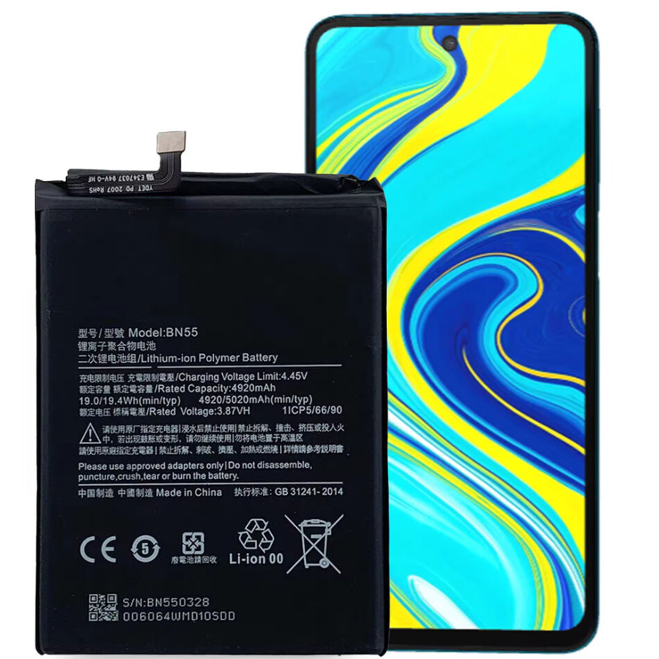 Best Price Mobile Phone Bn55 Built-in Battery For Redmi Note 9s 5020mah ...