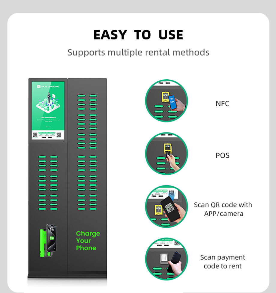 168 Slots Power Bank Sharing Power Bank Rental Station Cell Phone ...