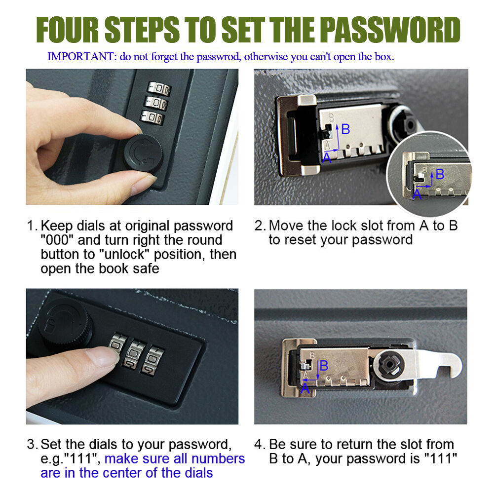 Manufacturer High Quality Office Floor Metallic Book Shaped Secret Code ...