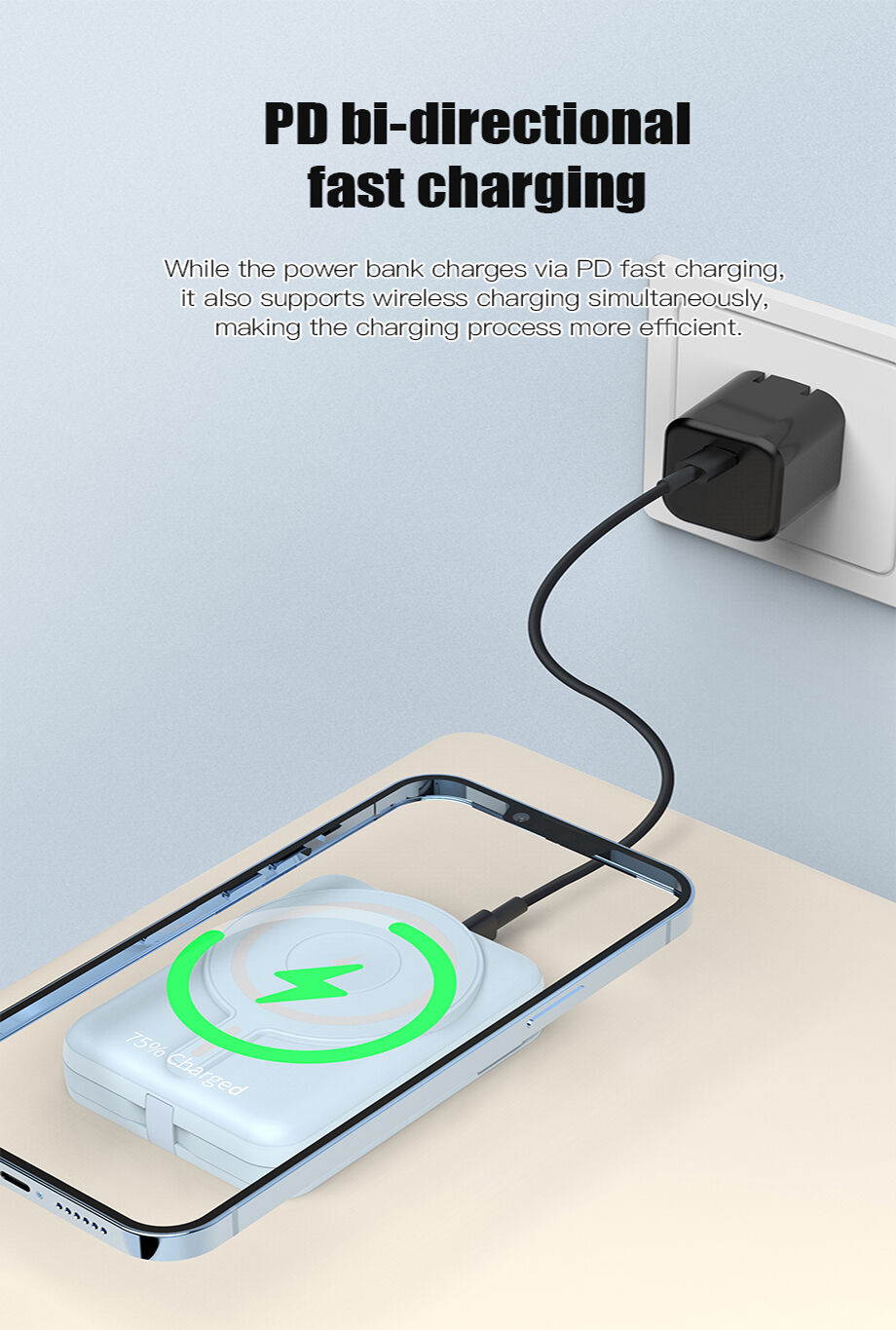 Good Quality Led Digital Display Power Bank Pd 20w Fast Charging ...