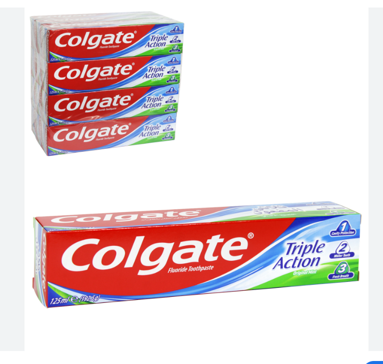 Bulk Buy United States Wholesale Colgate Triple Action Toothpaste, 165g ...