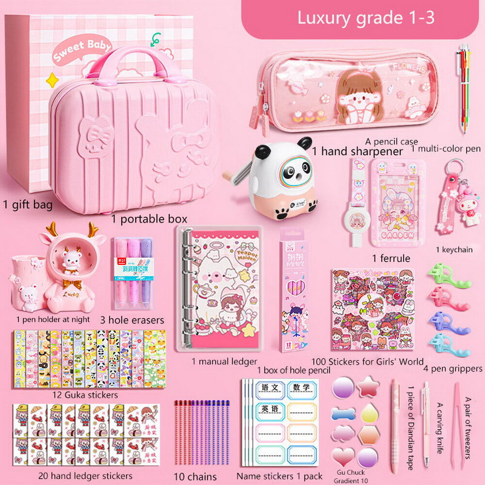 Luxury Student Stationery Gift Set Children's Pocket Primary School ...