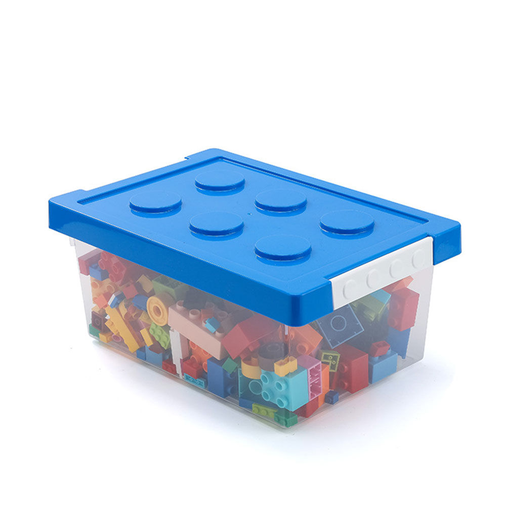 Plastic Toy Lid Storage Box Bricks Storage Organizer Box, Toy Storage ...
