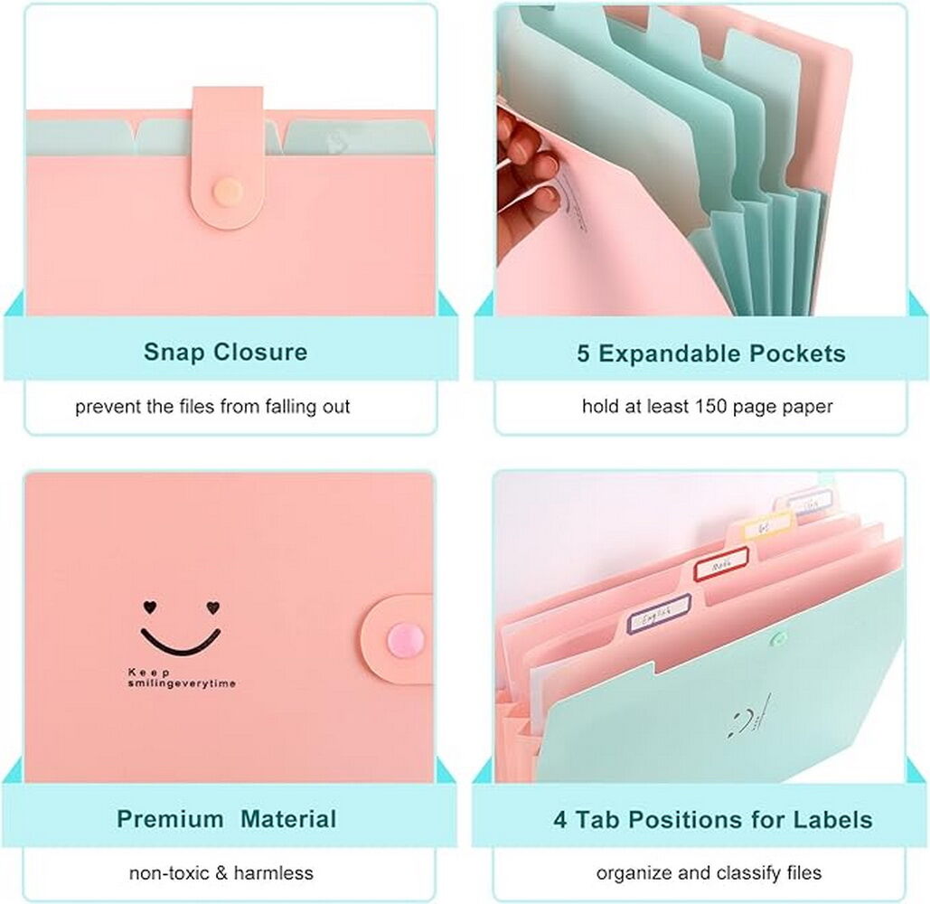 Bulk Buy China Wholesale Custom 5 Pocket Cute Aesthetic Paper Document ...