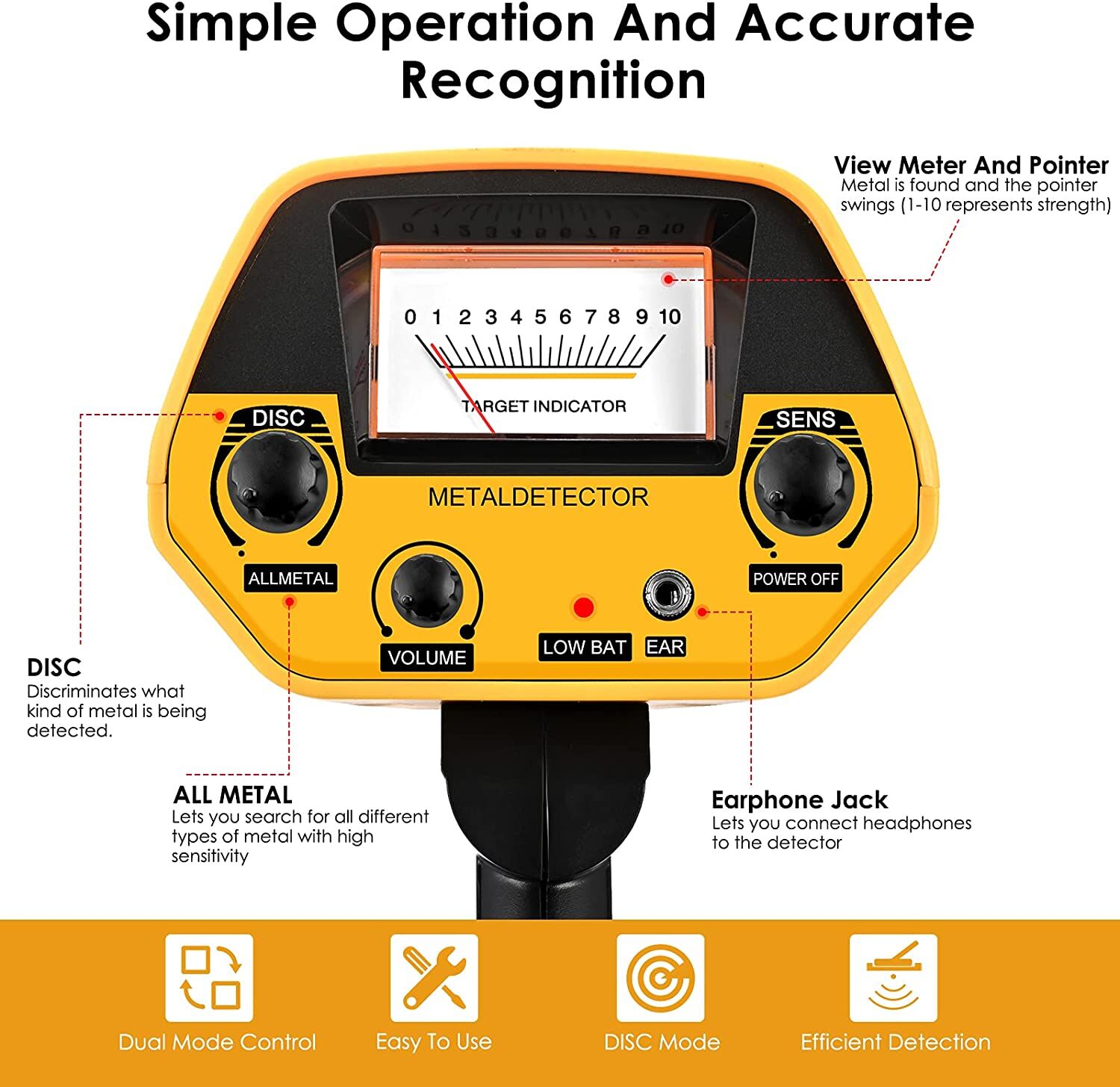 Tianxun New Factory Supply Md-5090 Gold Detector Gold Metal Detector ...