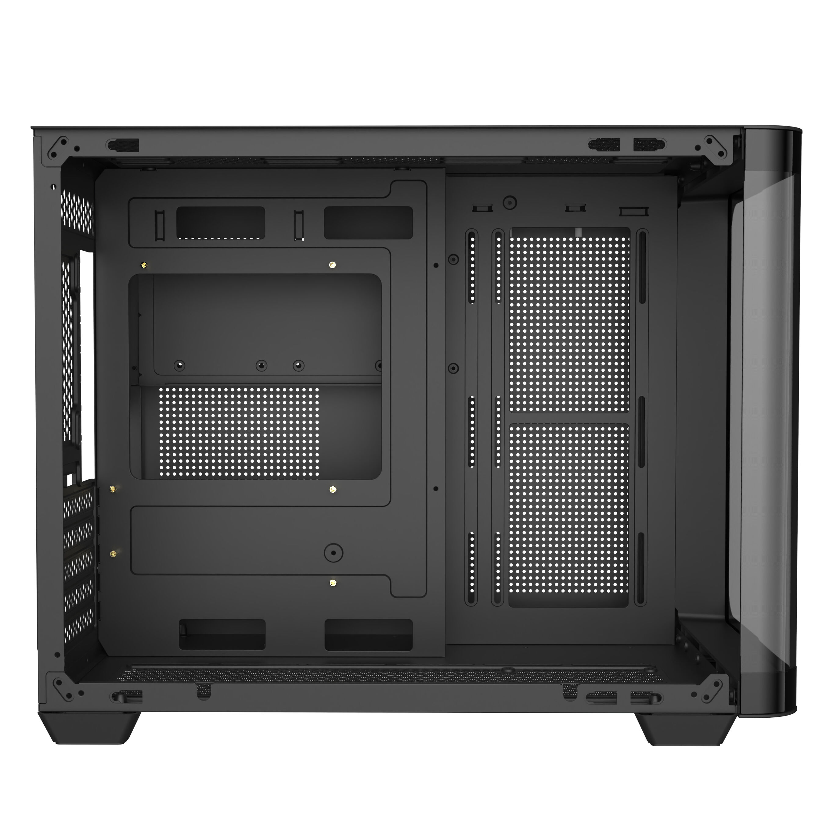 Manufacturer New Design Curved Tempered Glass Pc Case Argb Fans Gamer ...