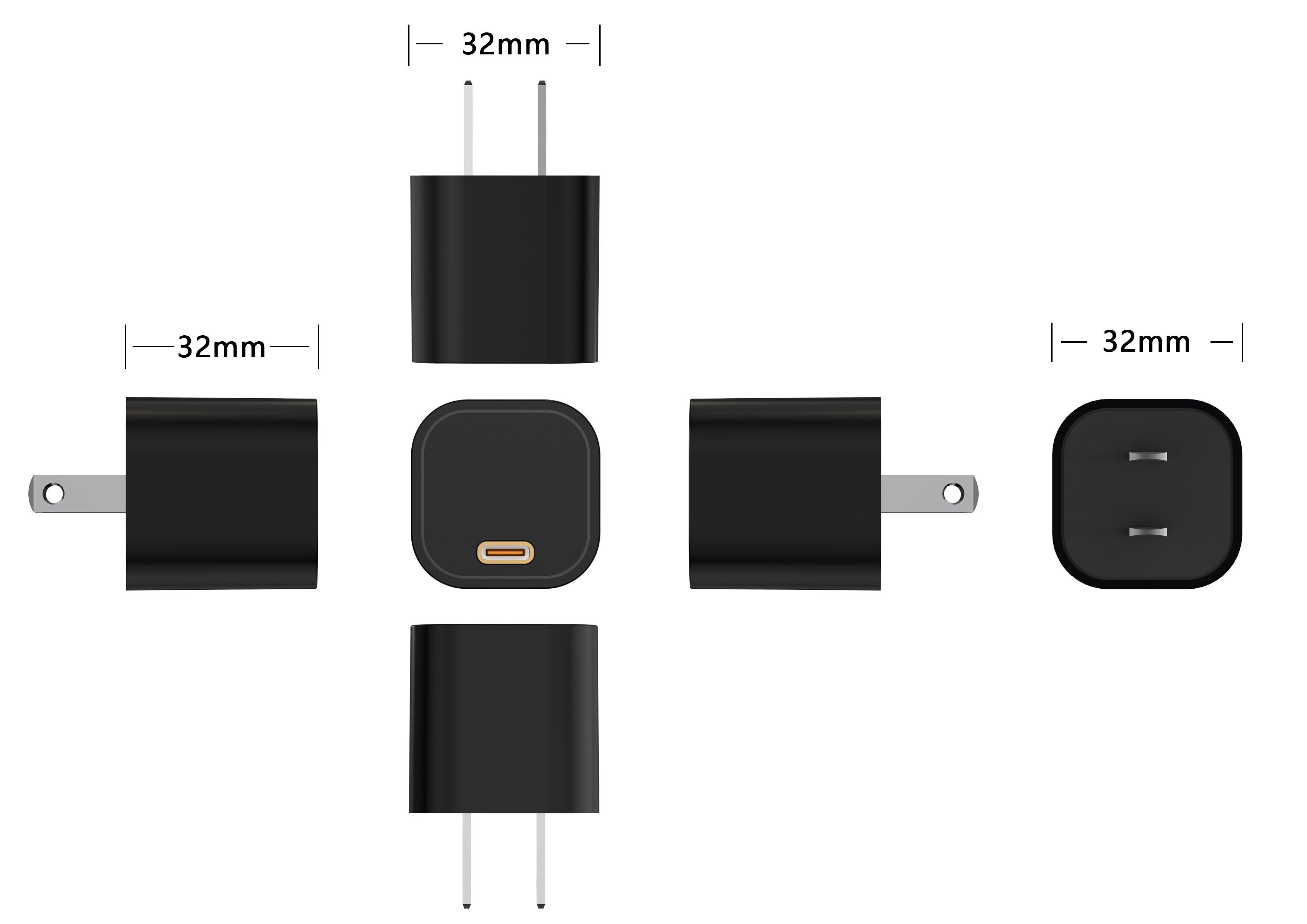Golden Decoration Around The C Port Pd 33w Gan Usb C Wall Charger Power ...