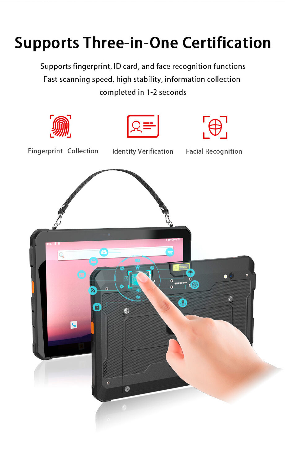 Bulk Buy China Wholesale 10.1inch Android 13 Biometric Rugged Tablet Pc ...