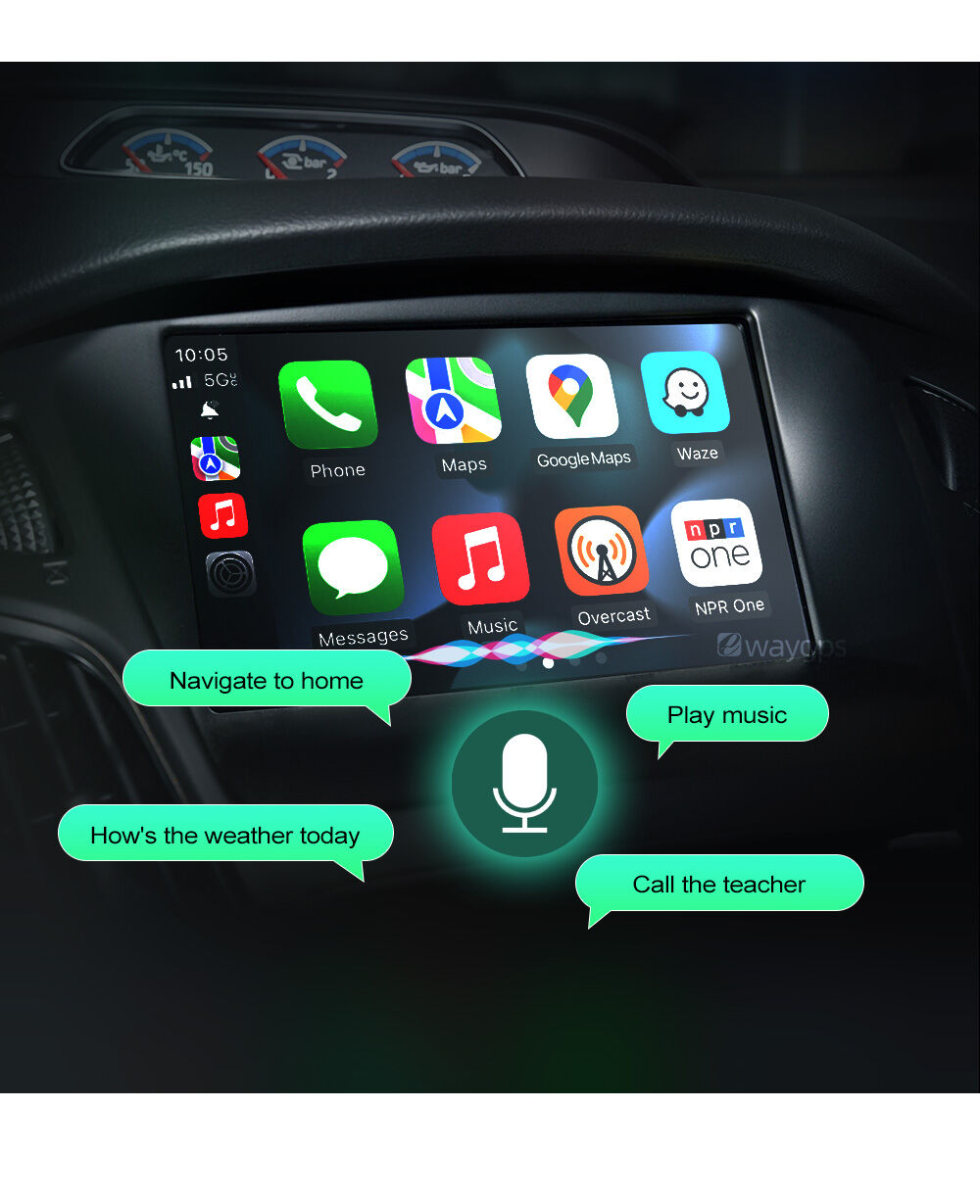 Wireless Carplay & Android Auto Retrofit Interface For Ford Edge Kuga ...