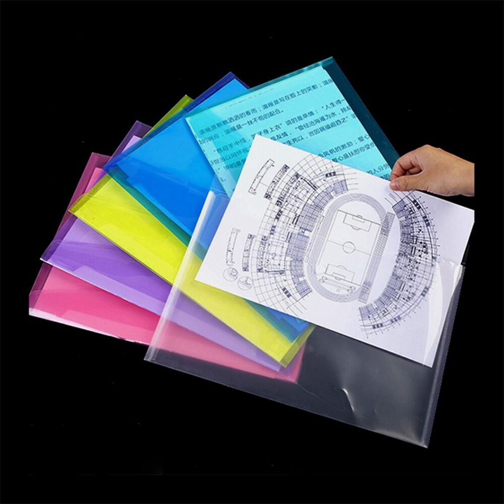 Custom Logo Filing Products Plastic Wallets Clear Document Bag With ...