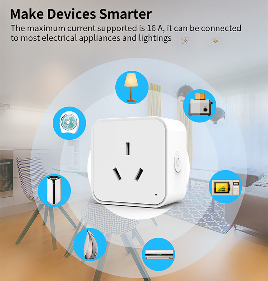 Hot-selling Au Standard Tuya Wifi App Remote Control Smart Power Socket ...