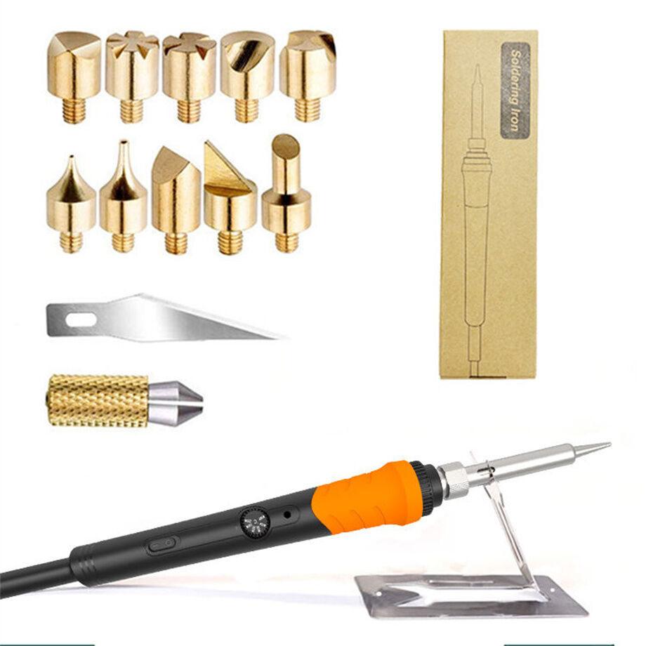 Wood Burning Kit Pyrography Set With Adjustable Temperature Soldering ...