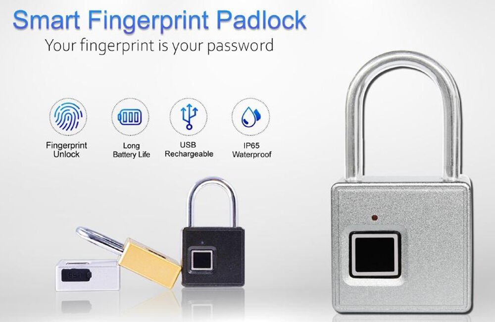 2024 Top Security Waterproof Ip65 Smart Padlock Anti-theft Anti-drill ...