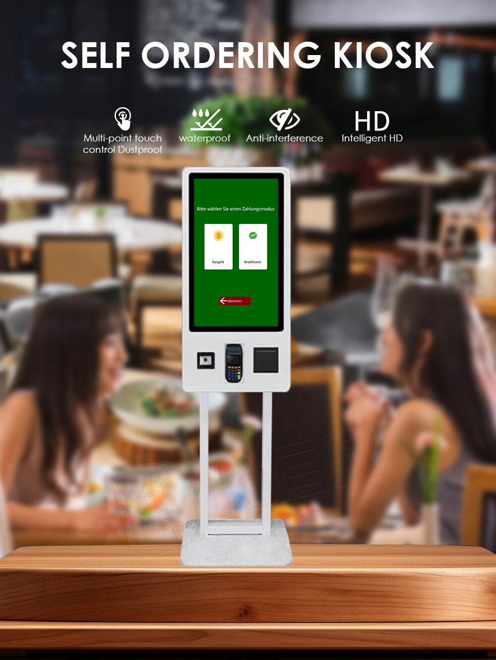 Customized Self Ordering Checkout Machine Touch Screen Pc Self Service ...