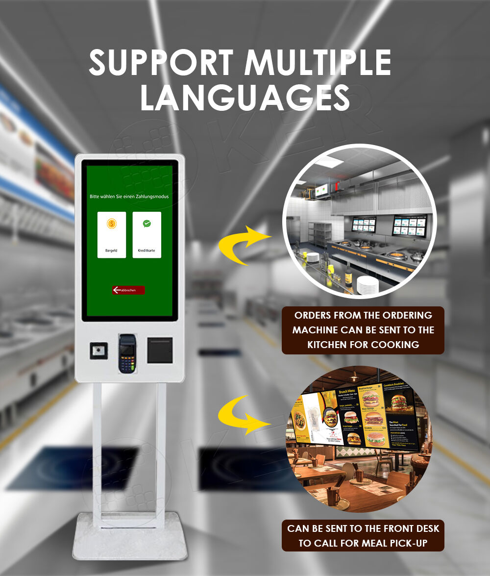 Customized Self Ordering Checkout Machine Touch Screen Pc Self Service ...