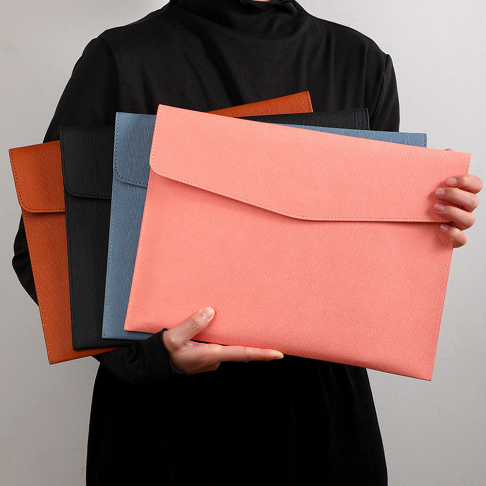 A4 Pu Leather Business Document Bag Filing Products File Folder Bag $0. ...