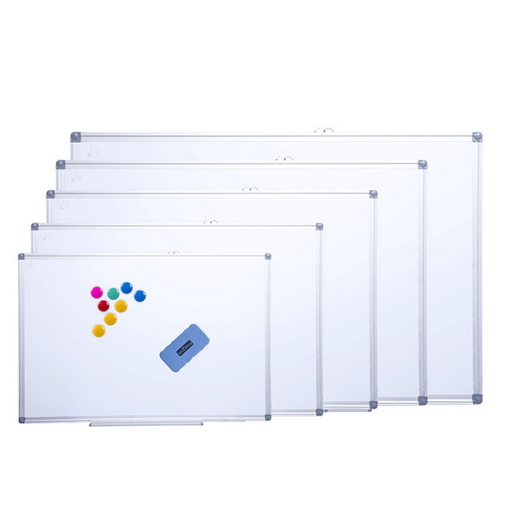 School Magnetic Whiteboard Standard Size Wall Mounting Office White ...