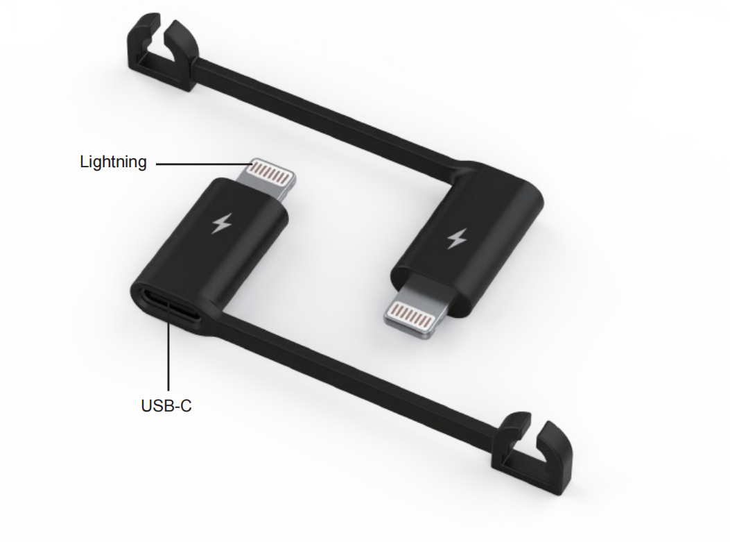 Factory Price Usb-c 2.0 To Lightning Adapter , Conversion Head Charging Adapter, With Two Port ...