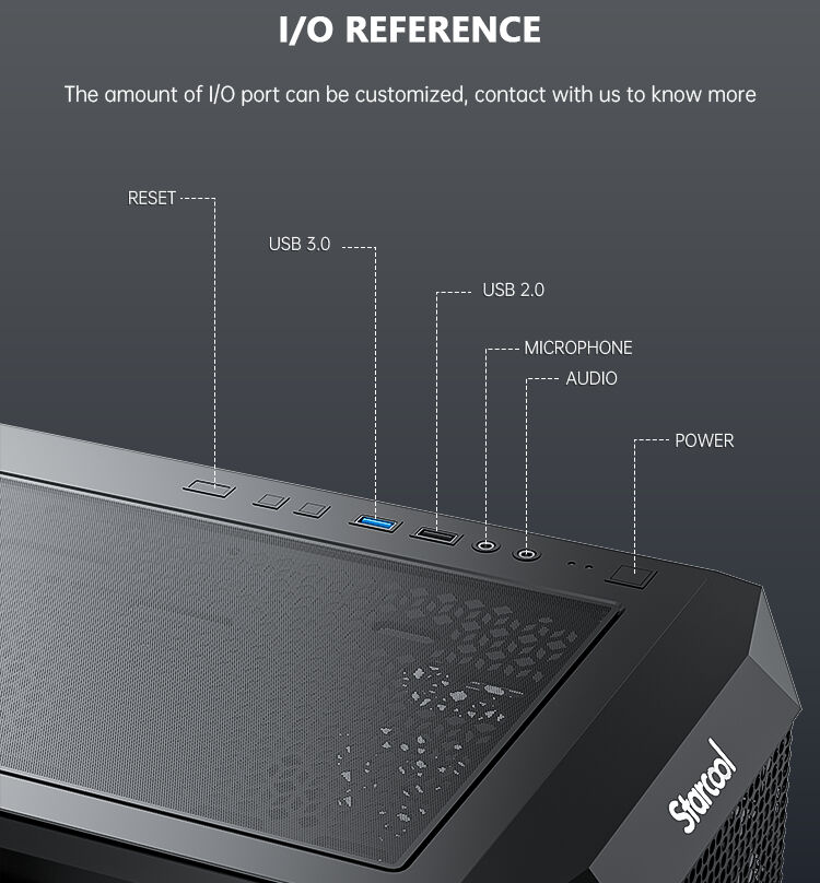 Wholesale Full Tower Pc Casing Tempered Glass E-atx Vertical Custom ...